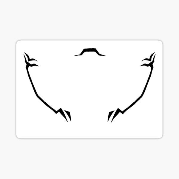 "Sukuna Markings Black" Sticker by KatieRose-Art | Redbubble
