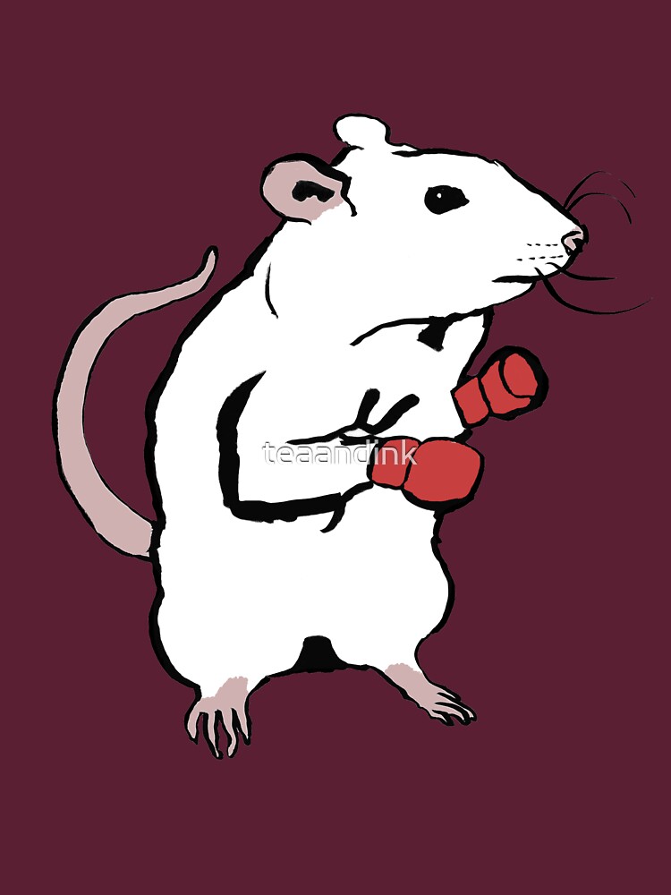 "Boxing rat" T-shirt by teaandink | Redbubble