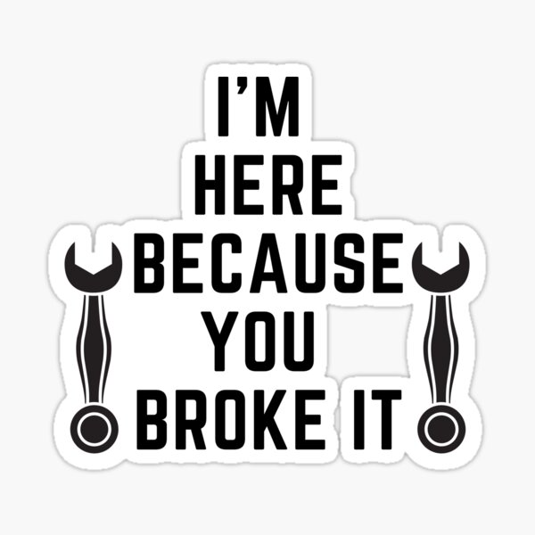 "Funny Maintenance Worker Gifts" Sticker for Sale by surasak1991 ...