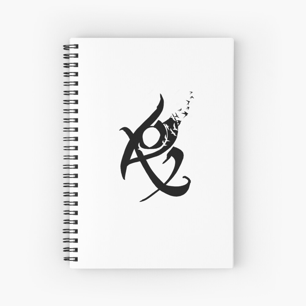 "fearless rune with birds" Spiral Notebook for Sale by alonadorodko ...
