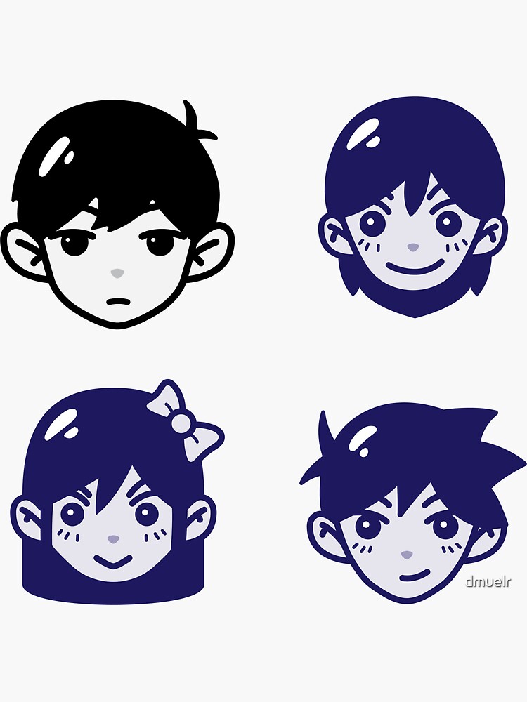 "Omori Game Character Sticker Pack" Sticker for Sale by dmuelr | Redbubble