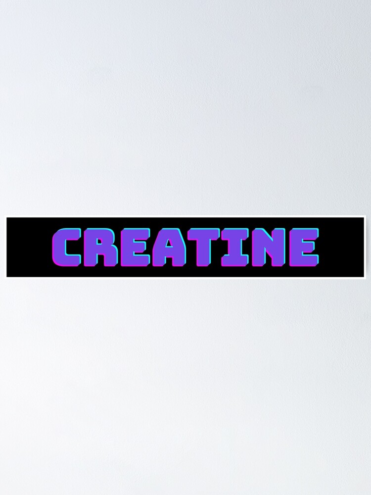 "CREATINE RETRO" Poster for Sale by HeavyLiftGift | Redbubble