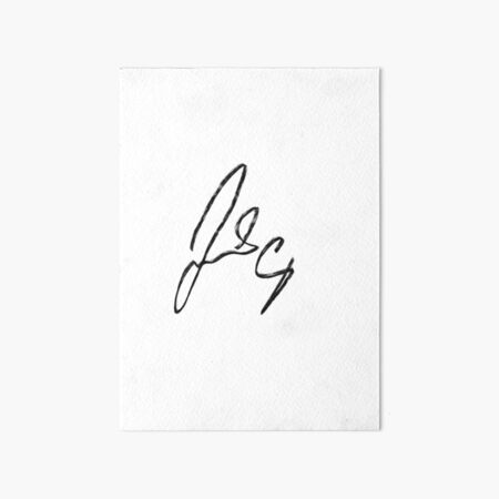 "Lewis Capaldi’s autograph" Art Board Print by Lj101303 | Redbubble