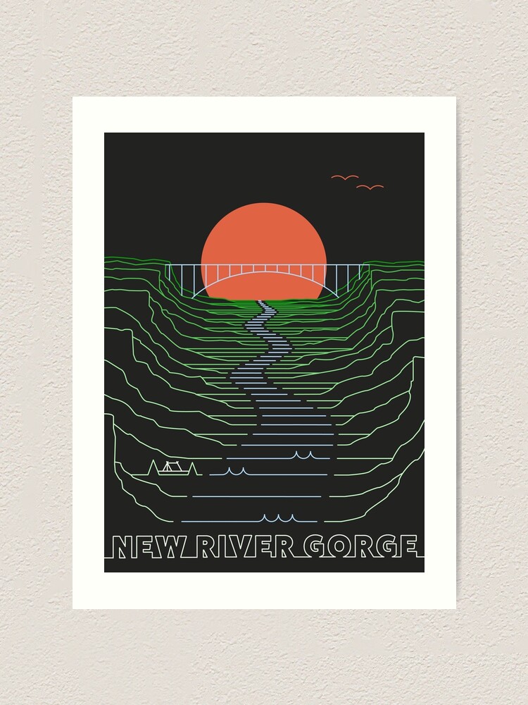 "Linear The New River Gorge - The New River Gorge National Parks Art ...