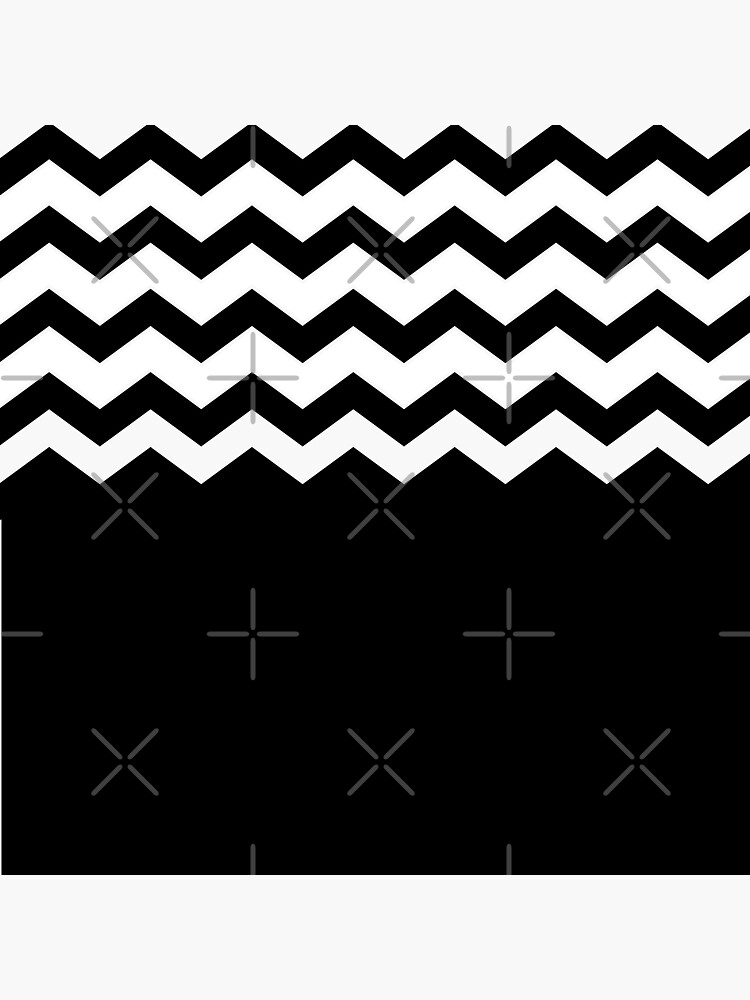 "BLACK AND WHITE CHEVRON" Sticker by EnchantedDreamr | Redbubble