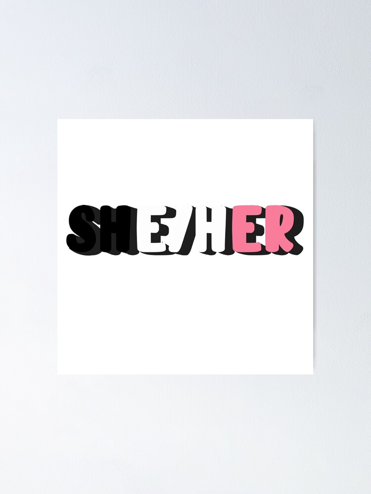 "Femaric Pride Flag She/Her Pronoun" Poster by EuropaPrints | Redbubble