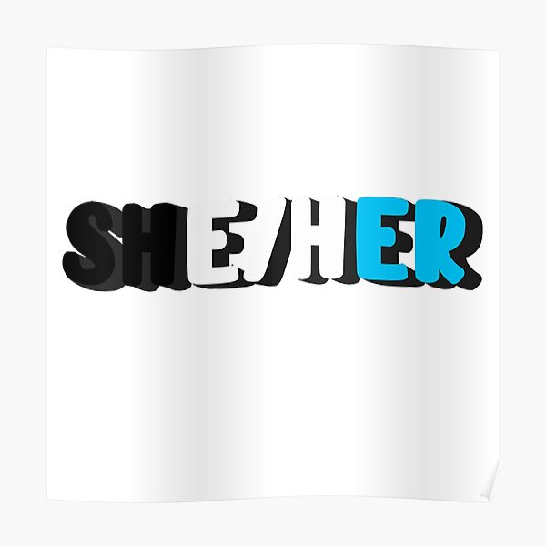 Poster « Mascic Pride Flag Elle / Son Pronom », par EuropaPrints ...