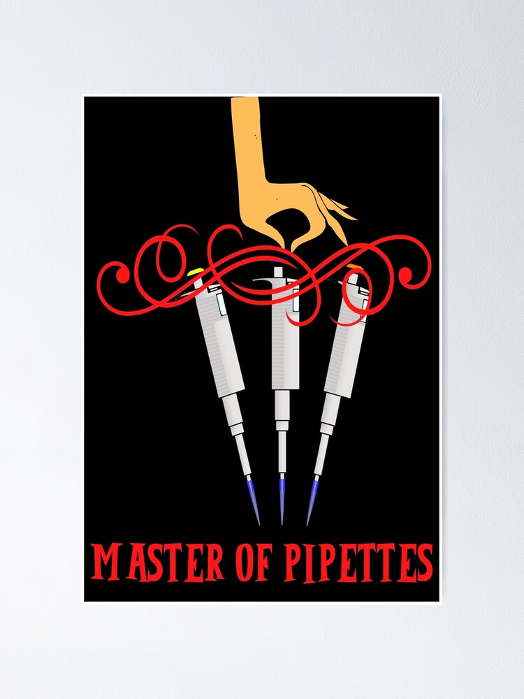 "MASTER OF PIPETTES FUNNY PIPETTE /Microbiology MEDICAL LABORATORY ...