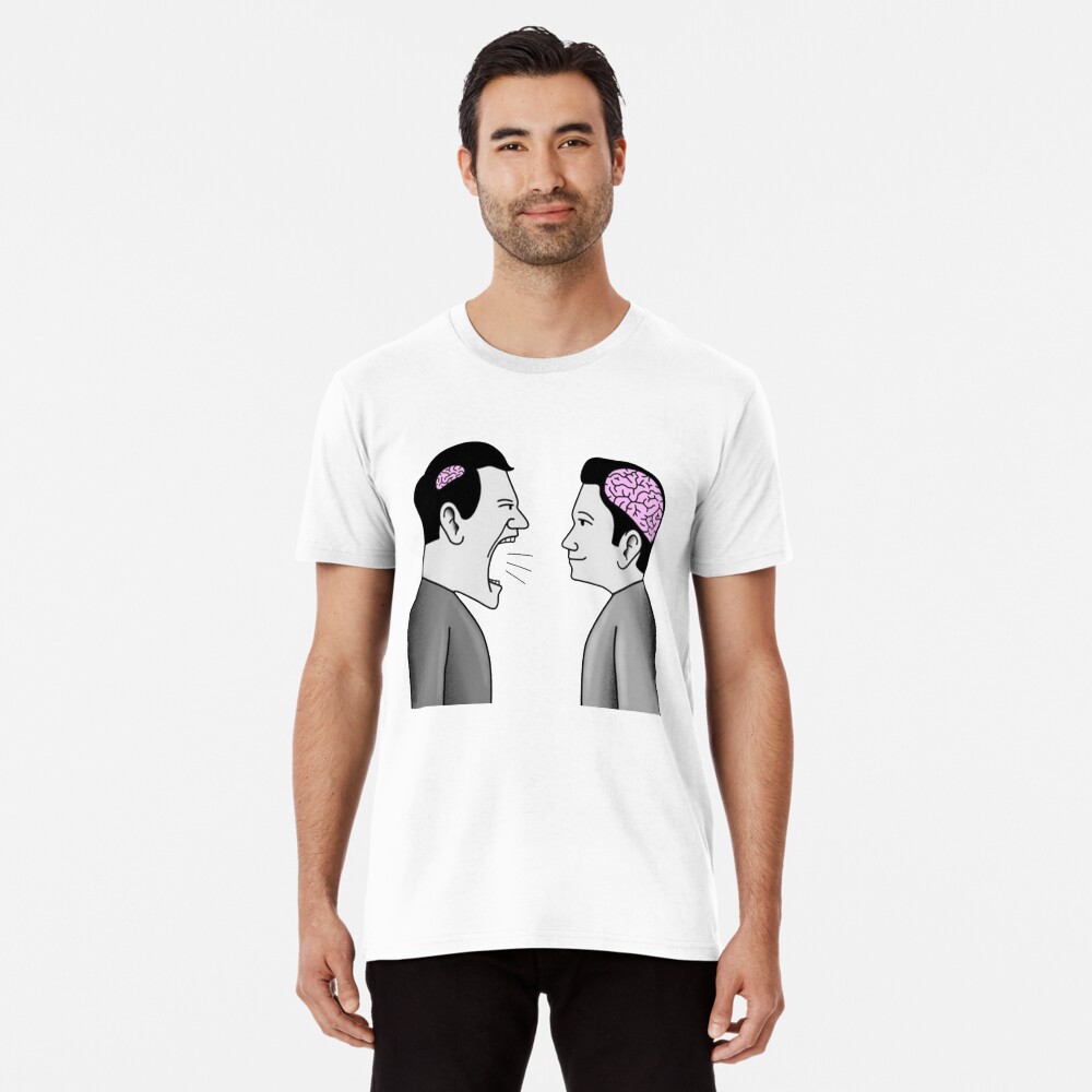 "Small Brain Shouting At Big Brain Meme *HIGH QUALITY*" Art Print for ...