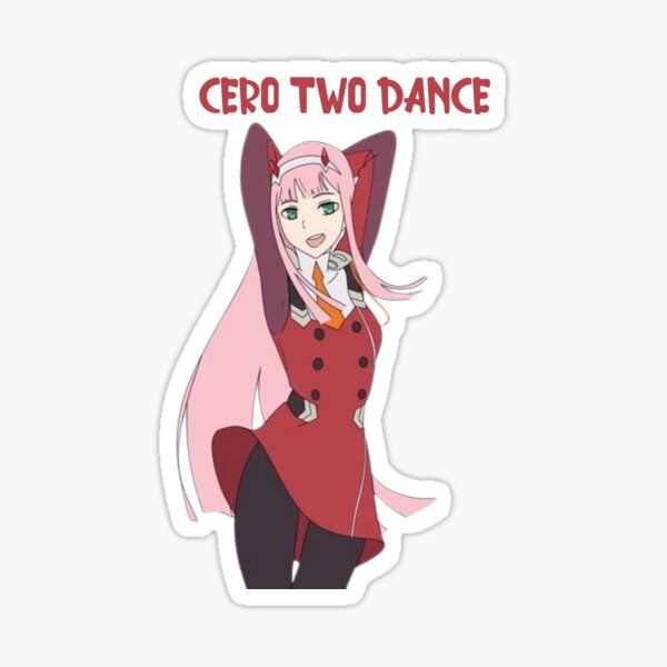 "Cero Two Dance Fun " Sticker for Sale by ziiyou | Redbubble
