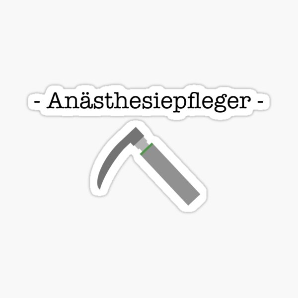 "Anesthesia Nurse Nurse Gift Anesthesia" Sticker by DMA-Designs | Redbubble