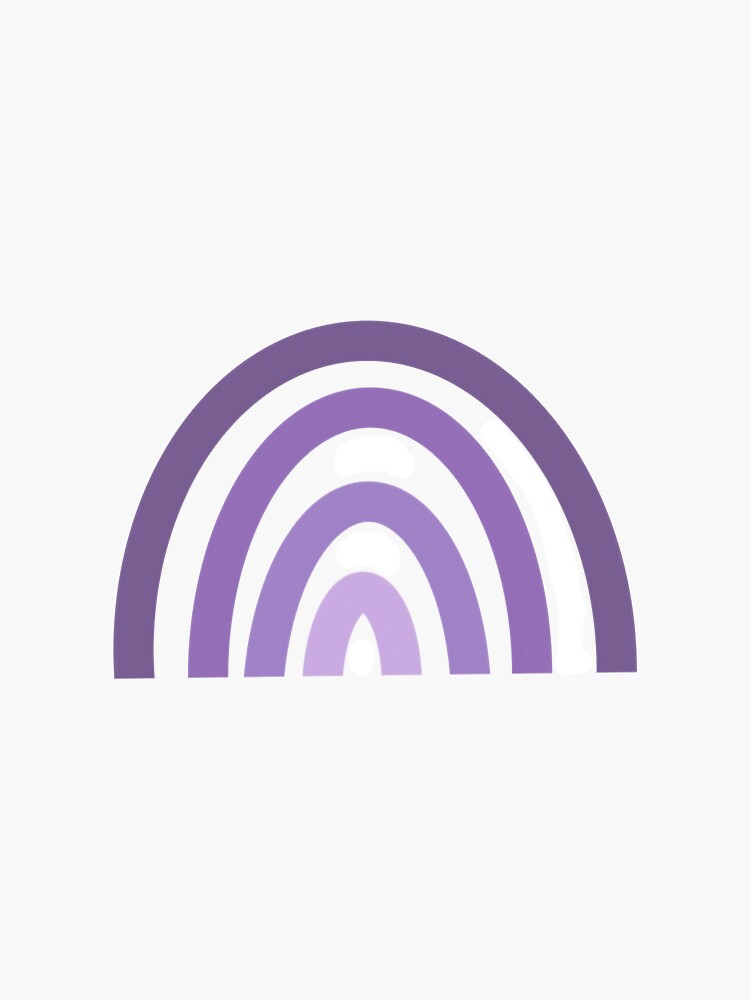 "Shades of Purple Rainbow" Sticker by caitlins86108 | Redbubble