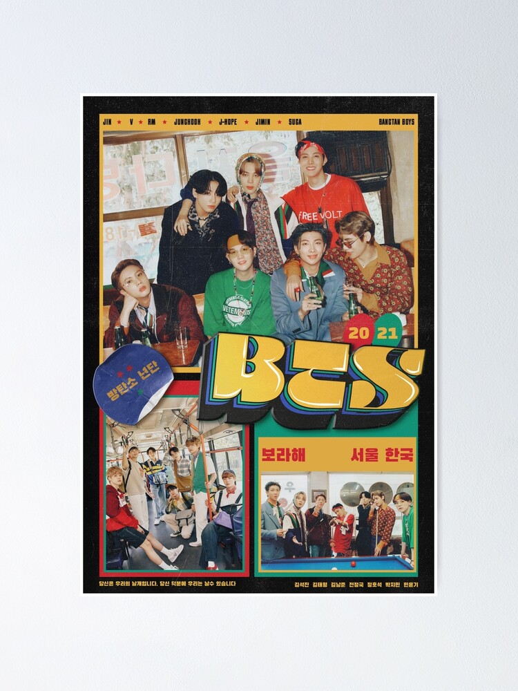 "BTS RETRO" Poster by raquelseon | Redbubble