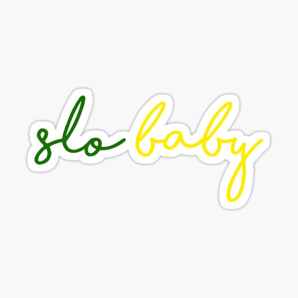 "slo baby Sticker" Sticker for Sale by maliacampain | Redbubble