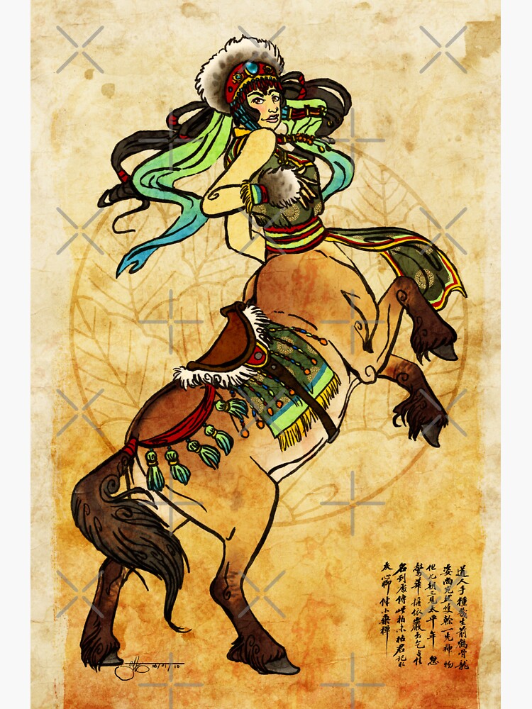 "Suren of the Silk Road" Sticker for Sale by padmabhujaga | Redbubble
