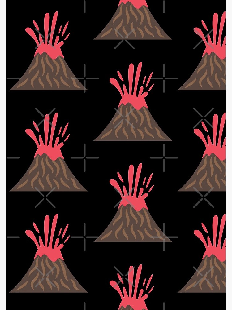 "Emoji Volcano Eruption Red Lava Erupting Hot Emoticon Texting" Spiral ...
