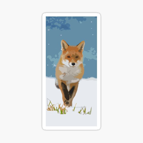 "Fox" Sticker for Sale by HeArt-gallery | Redbubble
