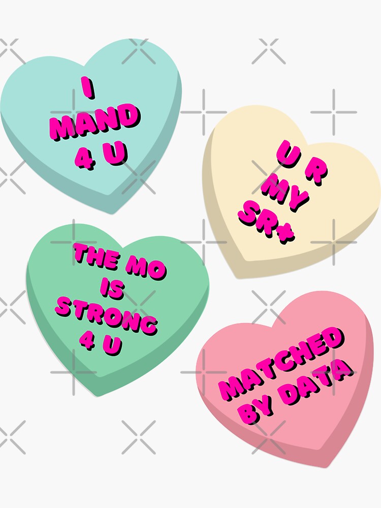 "ABA Valentines Day Hearts Behavioral Psychology Funny Gift " Sticker ...