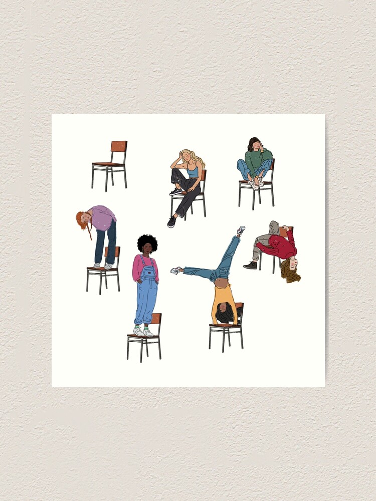 "sitting in chairs wrong squad" Art Print for Sale by art-by-indiana ...