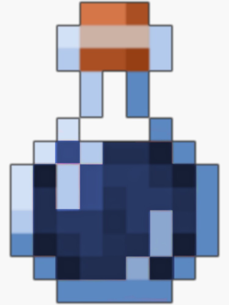 "Minecraft Potion Dark Blue" Sticker for Sale by Imnxthoney | Redbubble
