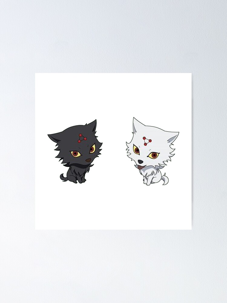 "DIVINE DOGS CHIBI Jujutsu kaisen" Poster for Sale by qwarlowrius1 ...