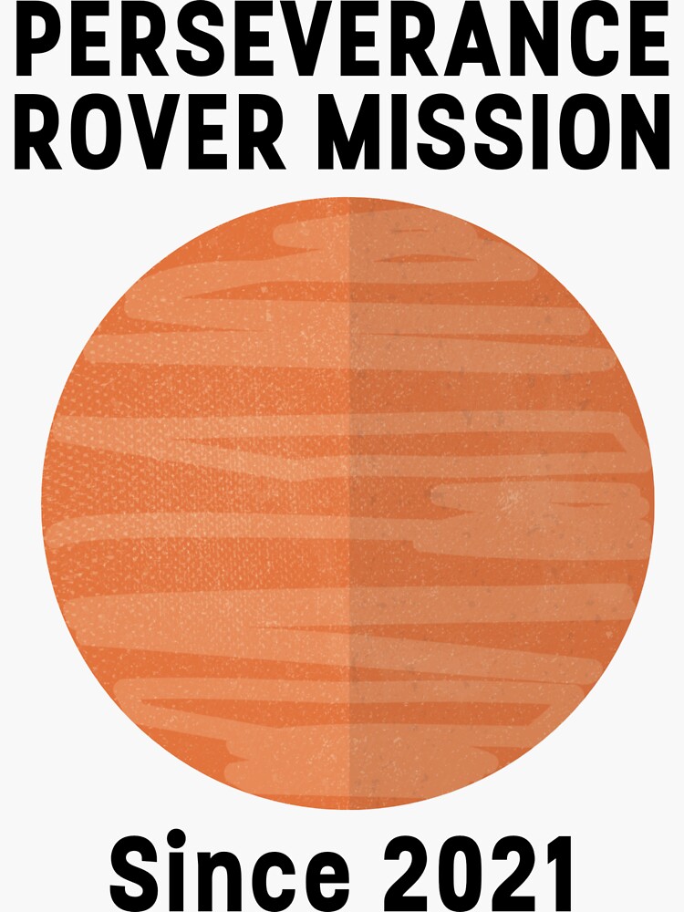 "Mars Perseverance Rover Mission" Sticker by PerivoliTees | Redbubble