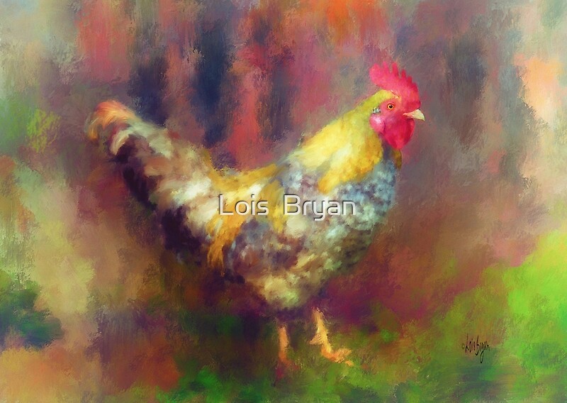 "Rockin' Rooster" by Lois Bryan | Redbubble