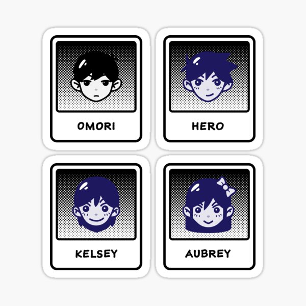 "Omori Game Character Sticker Pack" Sticker for Sale by dmuelr | Redbubble