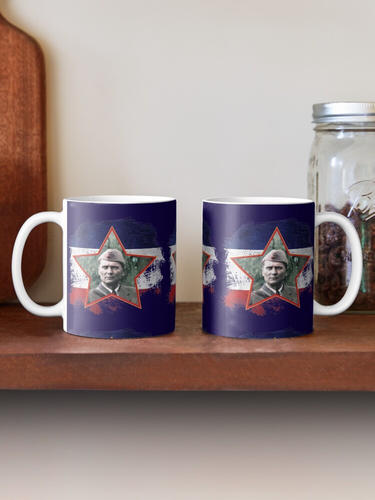 Mug à café « Josip Broz Tito fond de version partisane yougoslave 2 ...