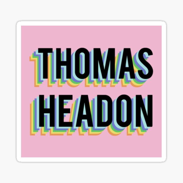 "thomas headon " Sticker for Sale by nhcvanessa | Redbubble