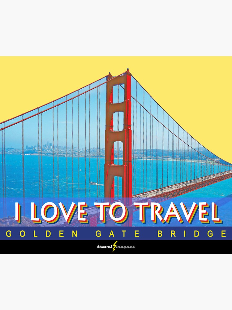 "Golden Gate Bridge Stickers" Sticker for Sale by travelmagnet | Redbubble