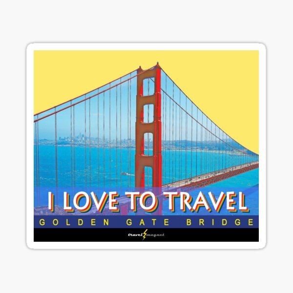 "Golden Gate Bridge Stickers" Sticker for Sale by travelmagnet | Redbubble