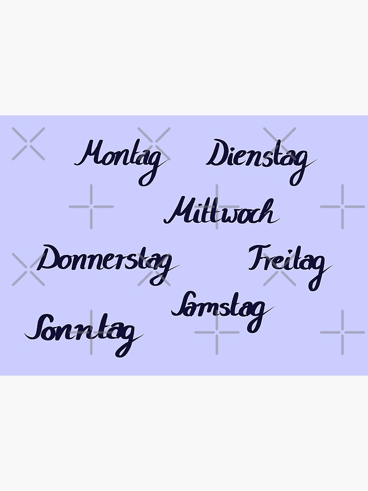 "Days of the week German handwritten" Poster by AkakoAi | Redbubble