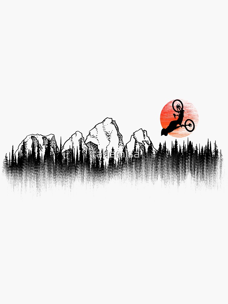 "Red Moon Rider" Sticker for Sale by tabemisa | Redbubble