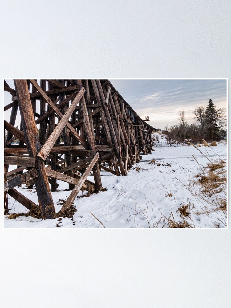 "Sturgeon River Trestle Bridge" Poster by GeoffreyPrints | Redbubble