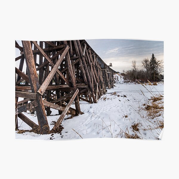 "Sturgeon River Trestle Bridge" Poster by GeoffreyPrints | Redbubble