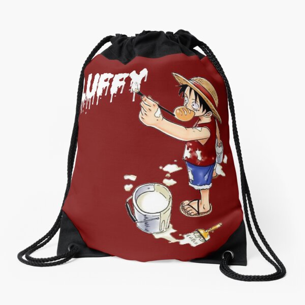 Monkey D Luffy Manga Character One Piece Drawstring Bags | Redbubble