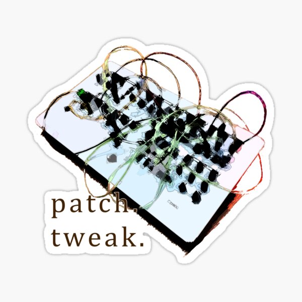 "Modular Love - Synthesizer" Sticker for Sale by Jen K Wilson | Redbubble
