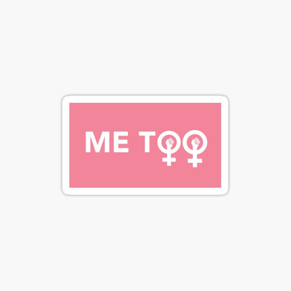 "Me too logo" Sticker by Mangakaaaa | Redbubble