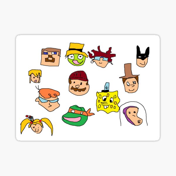 "nostalgic pattern, made in ms paint" Sticker for Sale by ErgonAngel ...