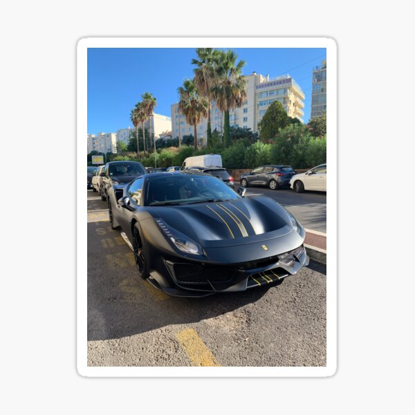 "Ferrari 488 Pista ??" Sticker for Sale by Mickael1402 | Redbubble