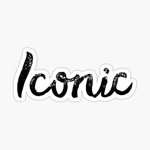"Iconic" Sticker by DCdesign | Redbubble