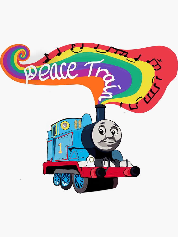 "Peace Train Thomas the Tank Engine " Sticker for Sale by Tinsiey-T ...