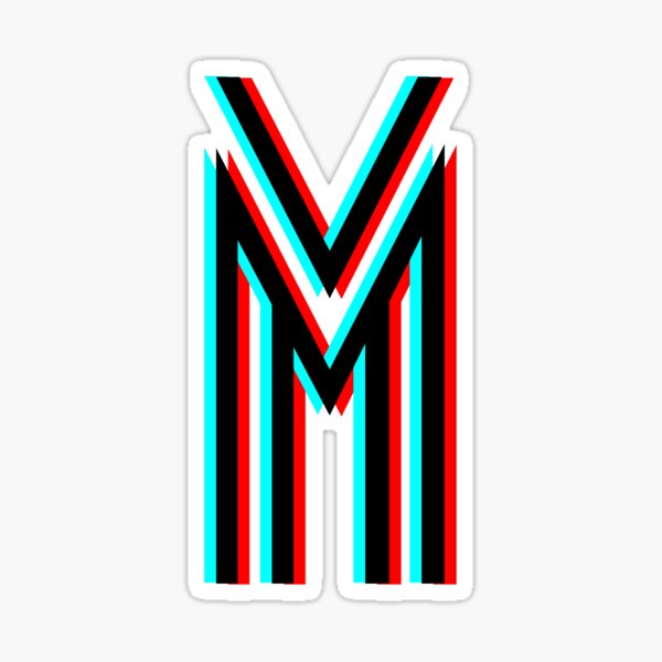 "Art deco letter M" Sticker for Sale by fjakaseason | Redbubble