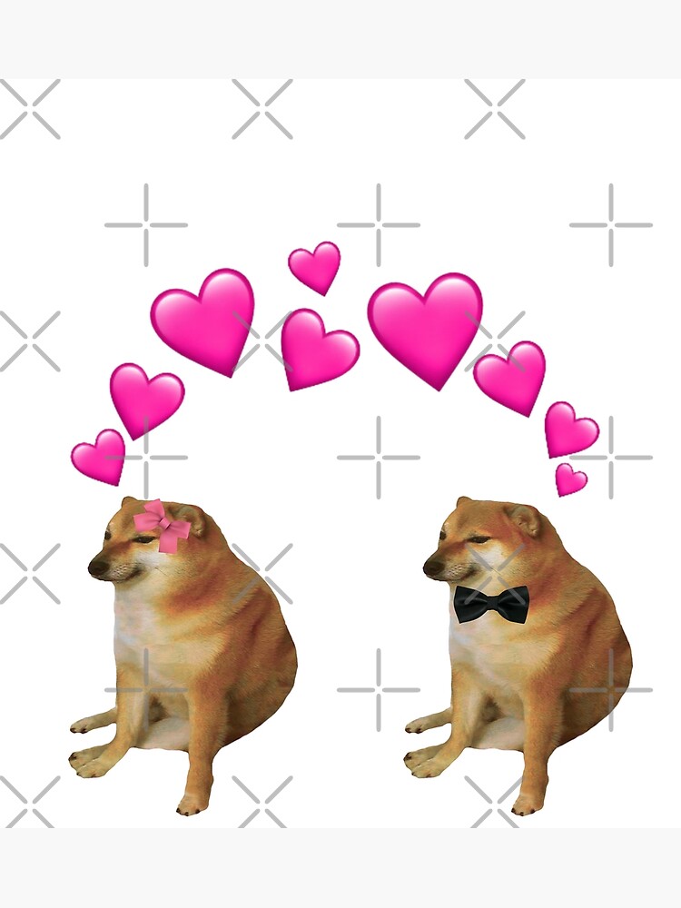 Póster «Ambos Cheems están enamorados» de SciathDe | Redbubble