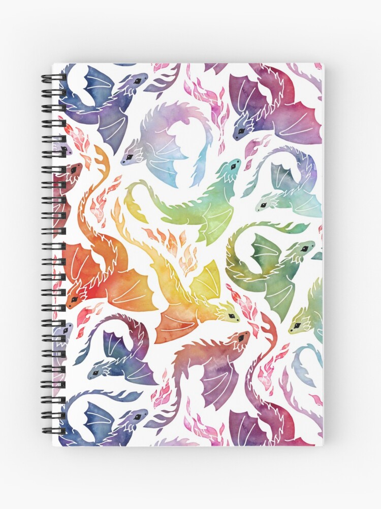 "Dragon fire rainbow" Journal for Sale by adenaJ | Redbubble