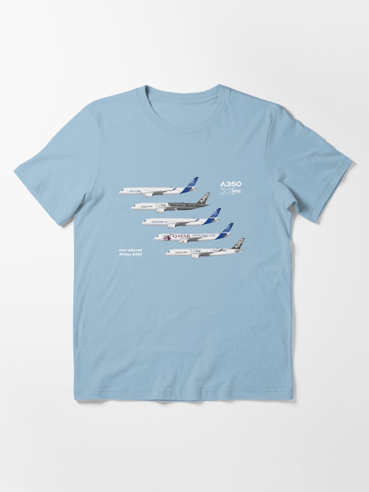 "Airbus A350 Test Aircraft Fleet Illustration" T-shirt for Sale by ...