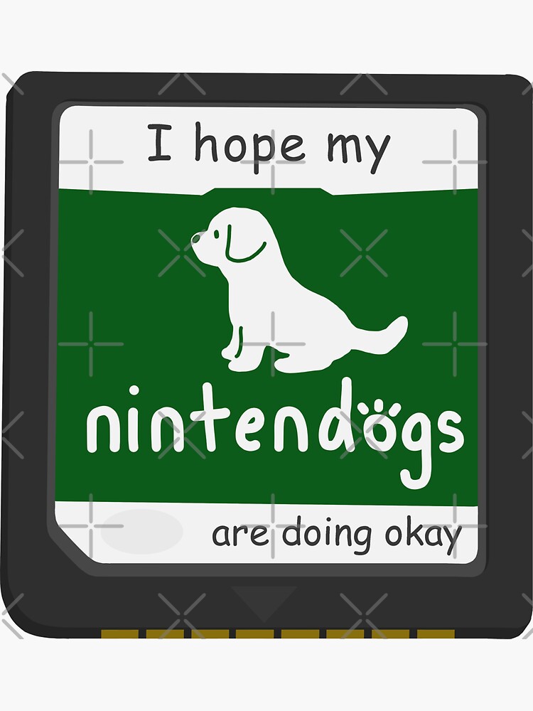 "I Hope My Nintendogs Are Doing Okay - Green" Sticker for Sale by ...