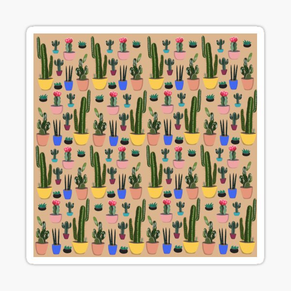 "Cacti" Sticker for Sale by smoochugs | Redbubble