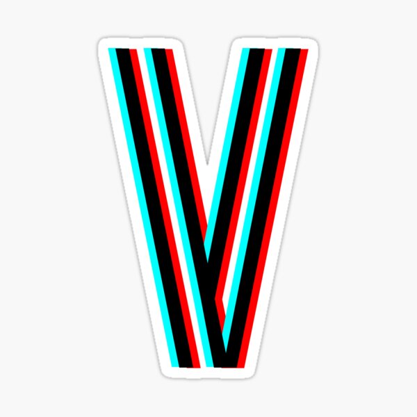 "Art deco letter V" Sticker for Sale by fjakaseason | Redbubble